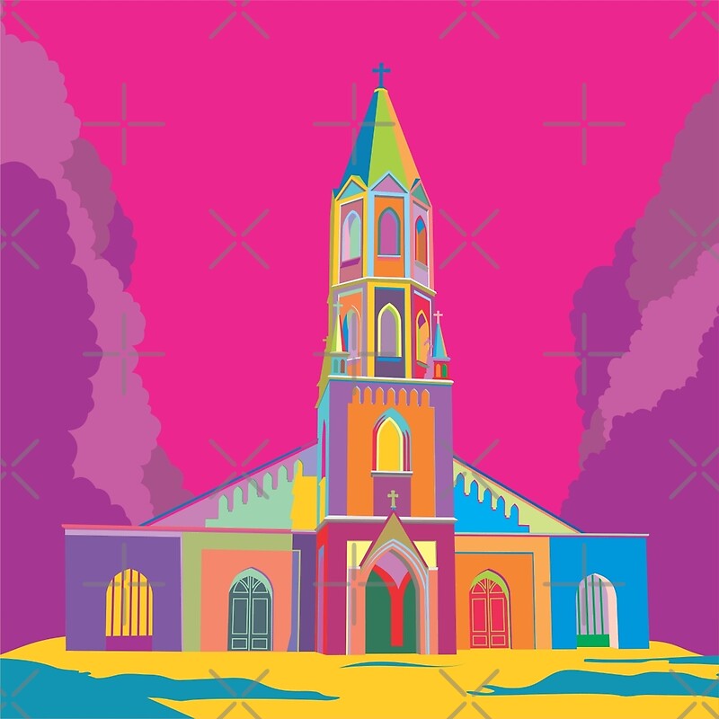 "Pop Art Church" by jamieleeart | Redbubble