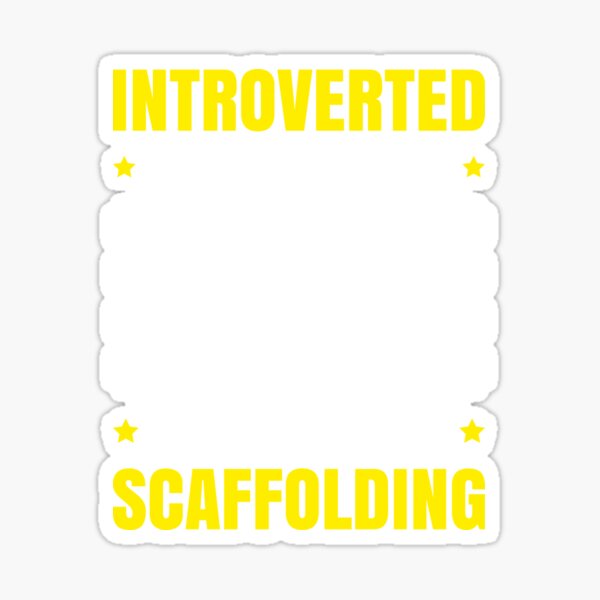 "Scaffolder Scaffolding Scaffold Builder Staging" Sticker for Sale by ...