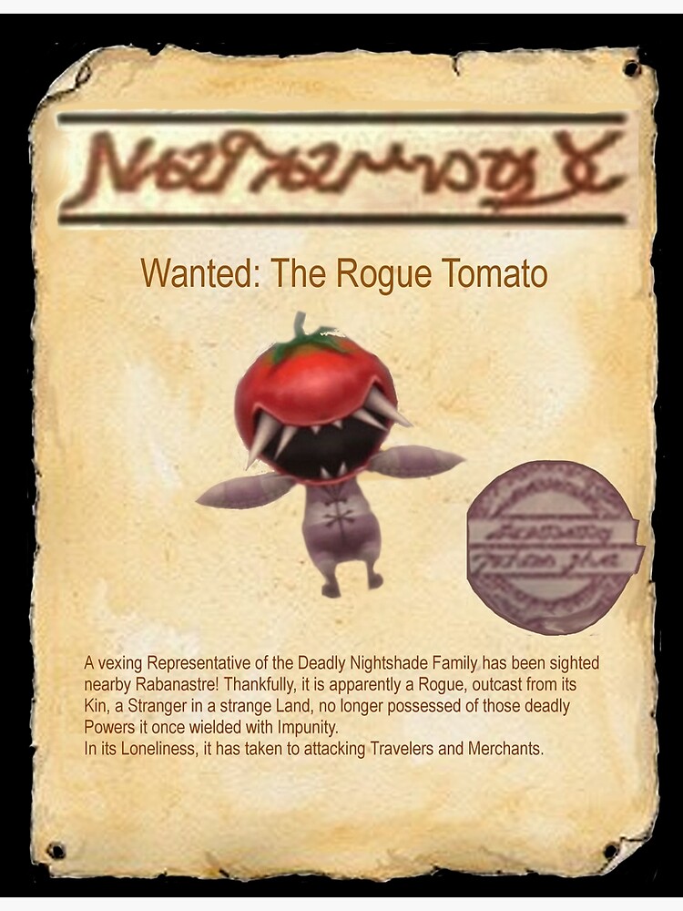 "Final Fantasy XII - The Rogue Tomato Poster" Art Print for Sale by ...