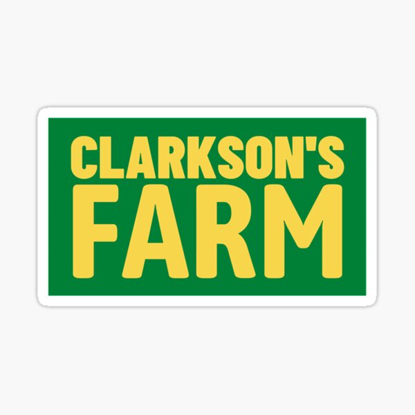 "Clarksons Farm - Yellow " Sticker for Sale by PaPlanAts | Redbubble