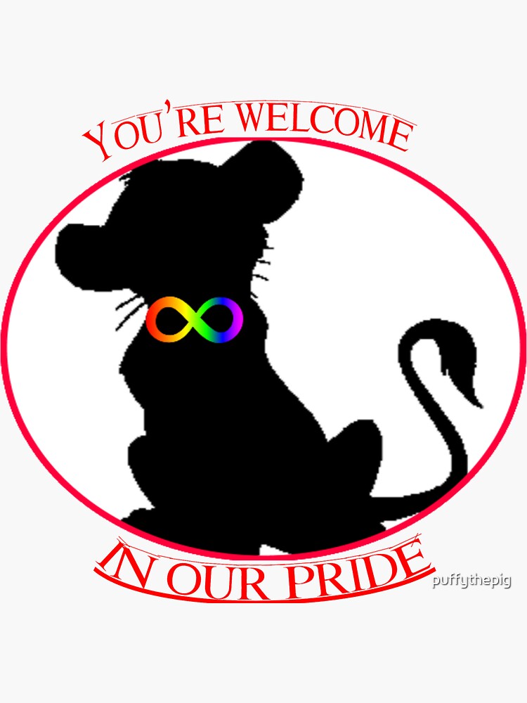 "autism cat- simba edition!" Sticker for Sale by puffythepig | Redbubble