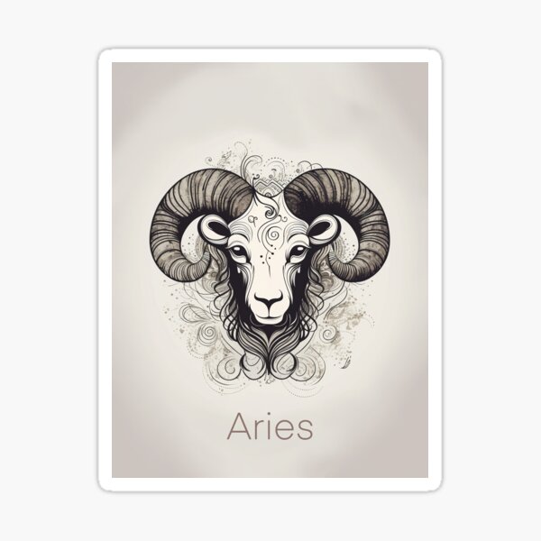"Aries Zodiac sign" Sticker for Sale by dacivoje | Redbubble