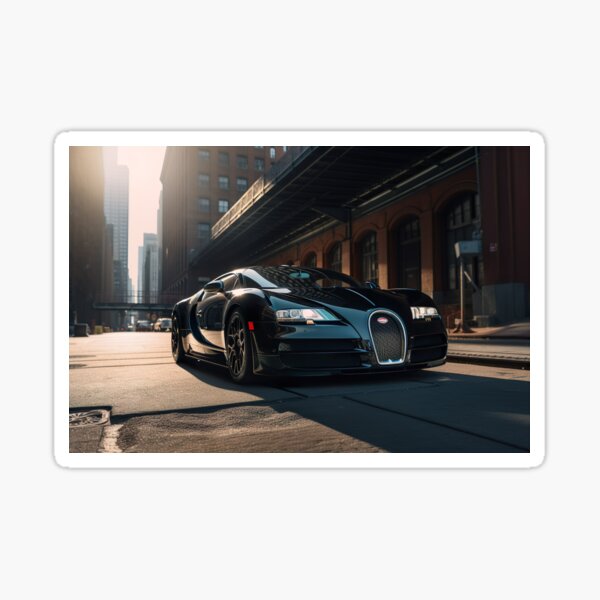 "Bugatti Veyron" Sticker by Haldor-Hawke | Redbubble