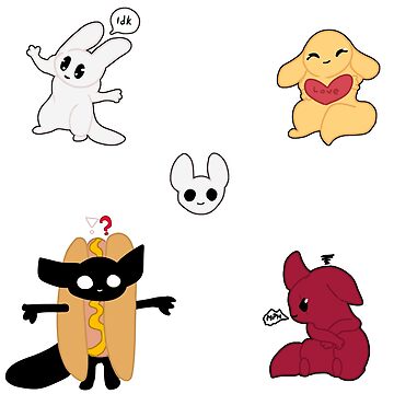 "Goofy Rain World slug cats" Sticker for Sale by HuskyCannot | Redbubble