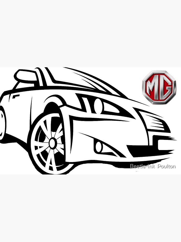 "MG car cartoon" Art Print by stevenpoulton | Redbubble