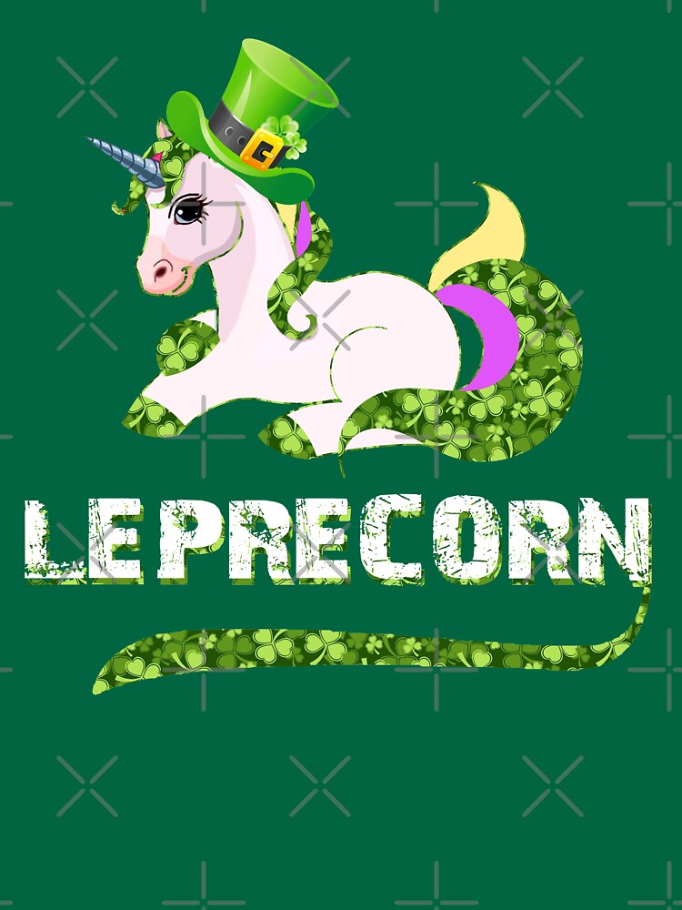 "Funny Leprecorn T-Shirt, St Patricks Day Leprechaun Unicorn Gift" T ...