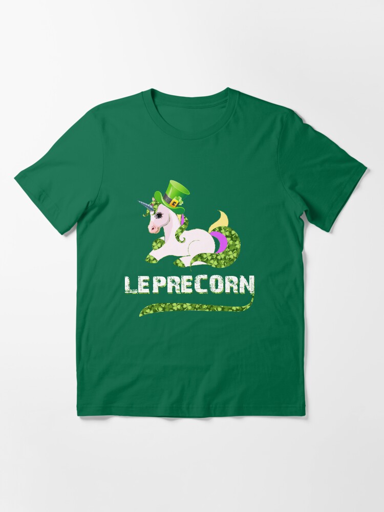 "Funny Leprecorn T-Shirt, St Patricks Day Leprechaun Unicorn Gift" T ...