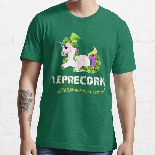 "Funny Leprecorn T-Shirt, St Patricks Day Leprechaun Unicorn Gift" T ...