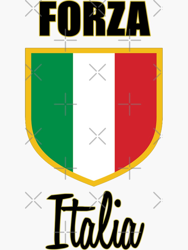 "Forza italia italian flag italy" Sticker for Sale by Brownpants ...