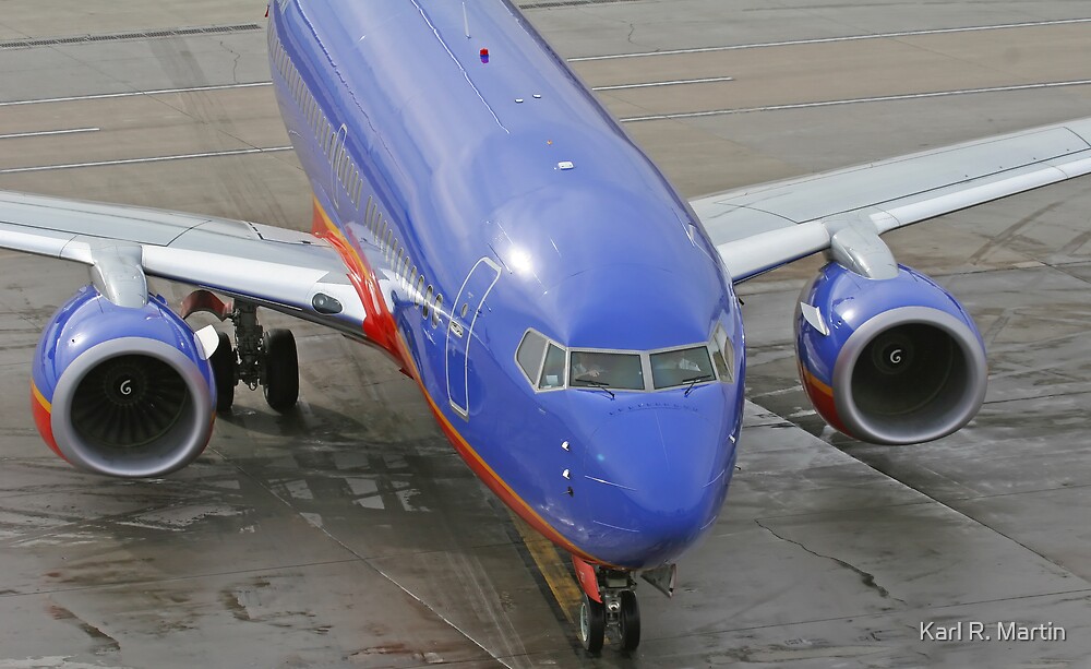 "Blue Airplane" by Karl R. Martin | Redbubble