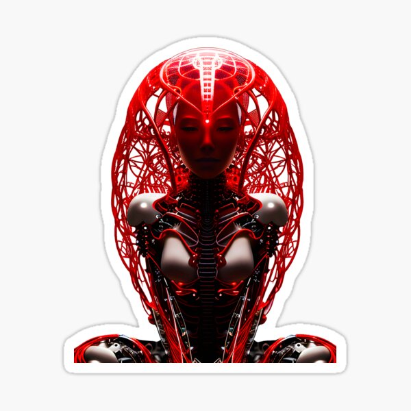 "BioMechanical Android" Sticker for Sale by ArchimedesPrime | Redbubble