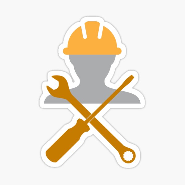 "Maintenance" Sticker for Sale by INAYAART | Redbubble