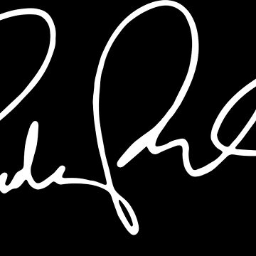 "Pedro Signature (white)" Sticker for Sale by sarascoprox | Redbubble