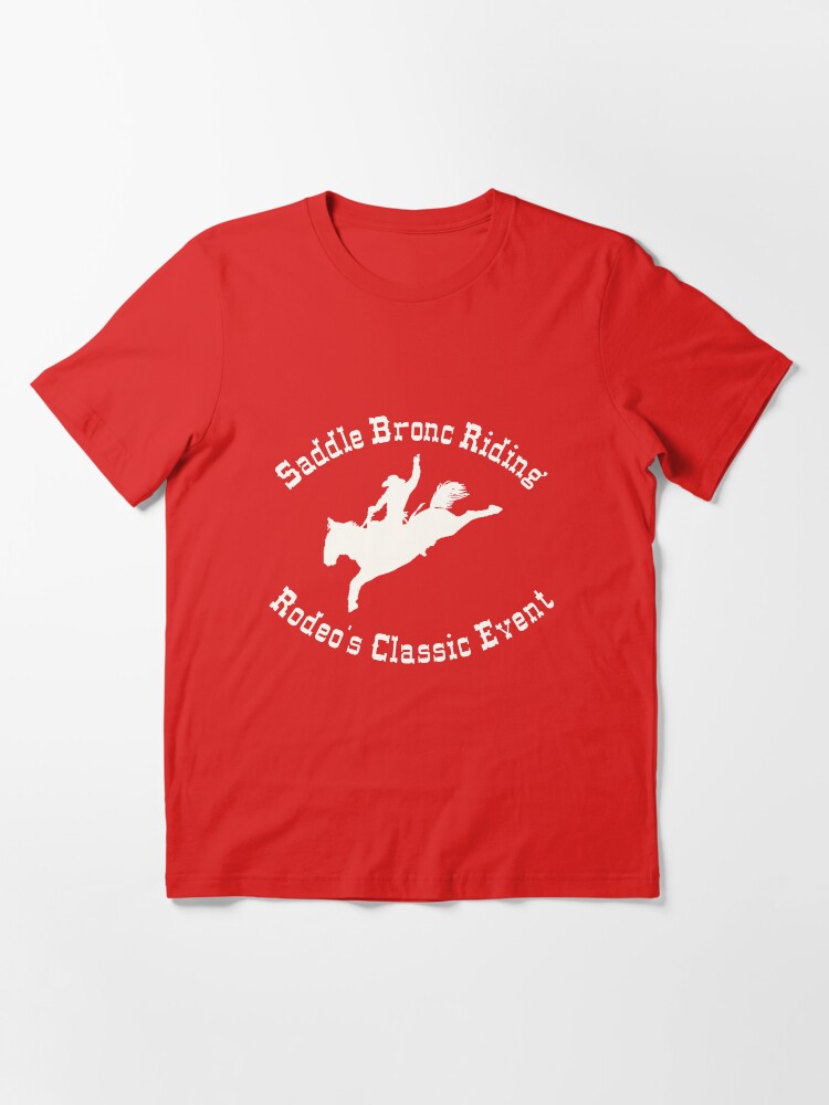 "Rodeo Saddle Bronc Rider" T-shirt by oceanus183 | Redbubble | rodeo t ...