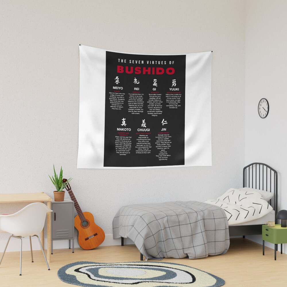 "The Seven Virtues Of Bushido Japan Samurai Japanese Warrior Principles ...