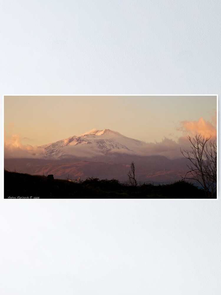 "Etna at sunset" Poster by rapis60 | Redbubble