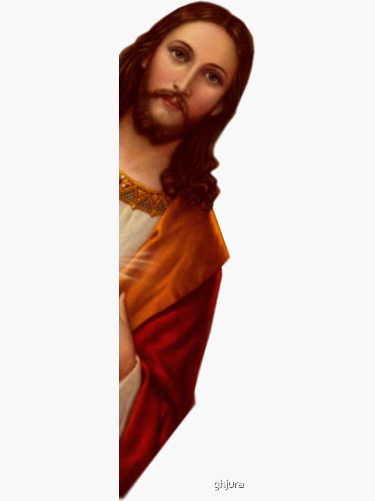 "Hi I'm jesus" Sticker for Sale by ghjura | Redbubble
