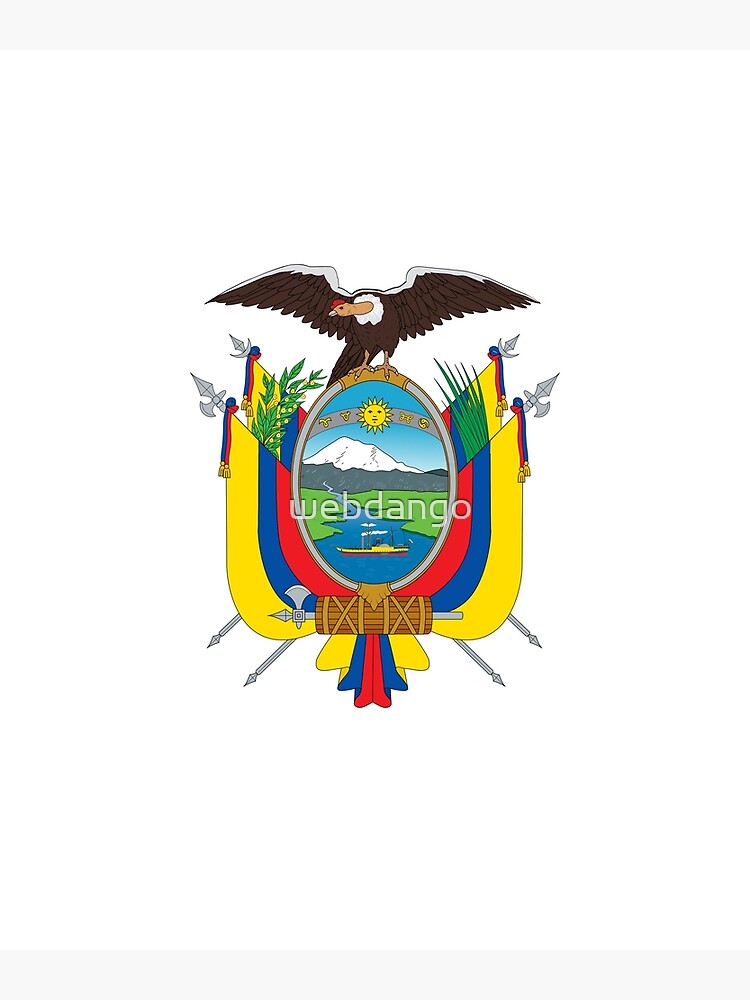 "Ecuador Coat of Arms and National Emblem" Art Print for Sale by ...