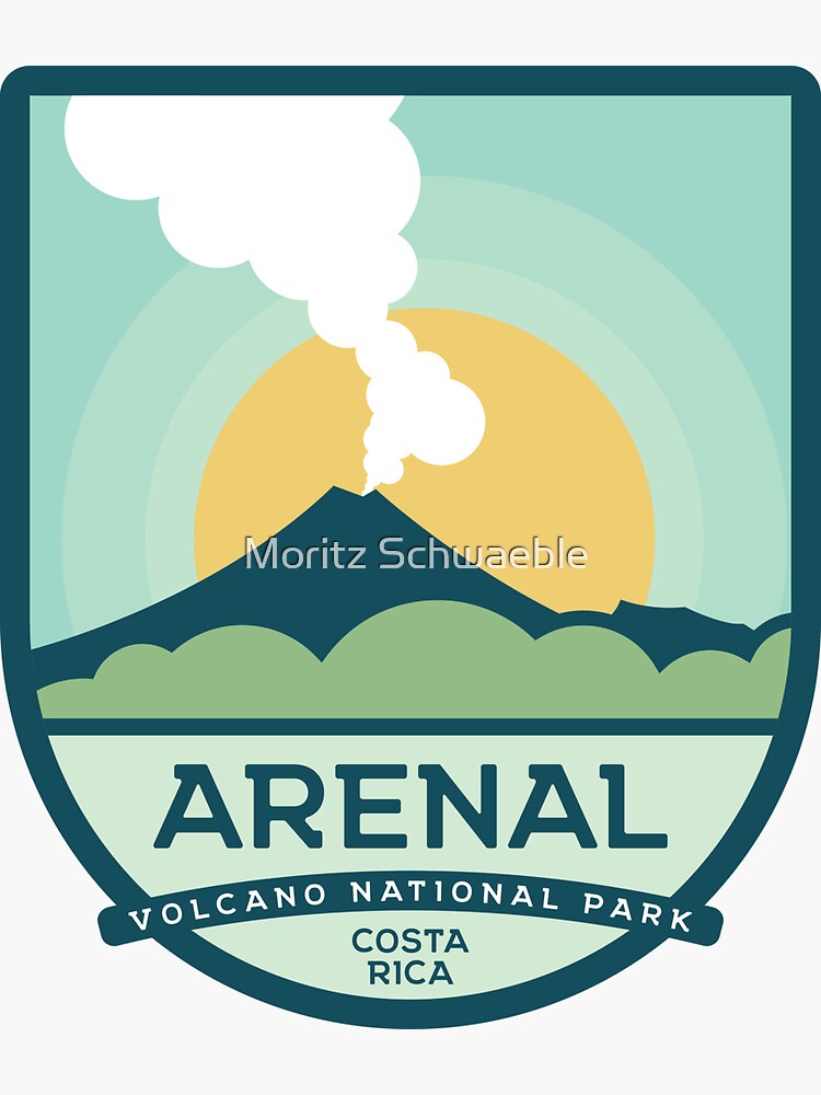 "Arenal Volcano National Park - Costa Rica" Sticker for Sale by Moritz ...