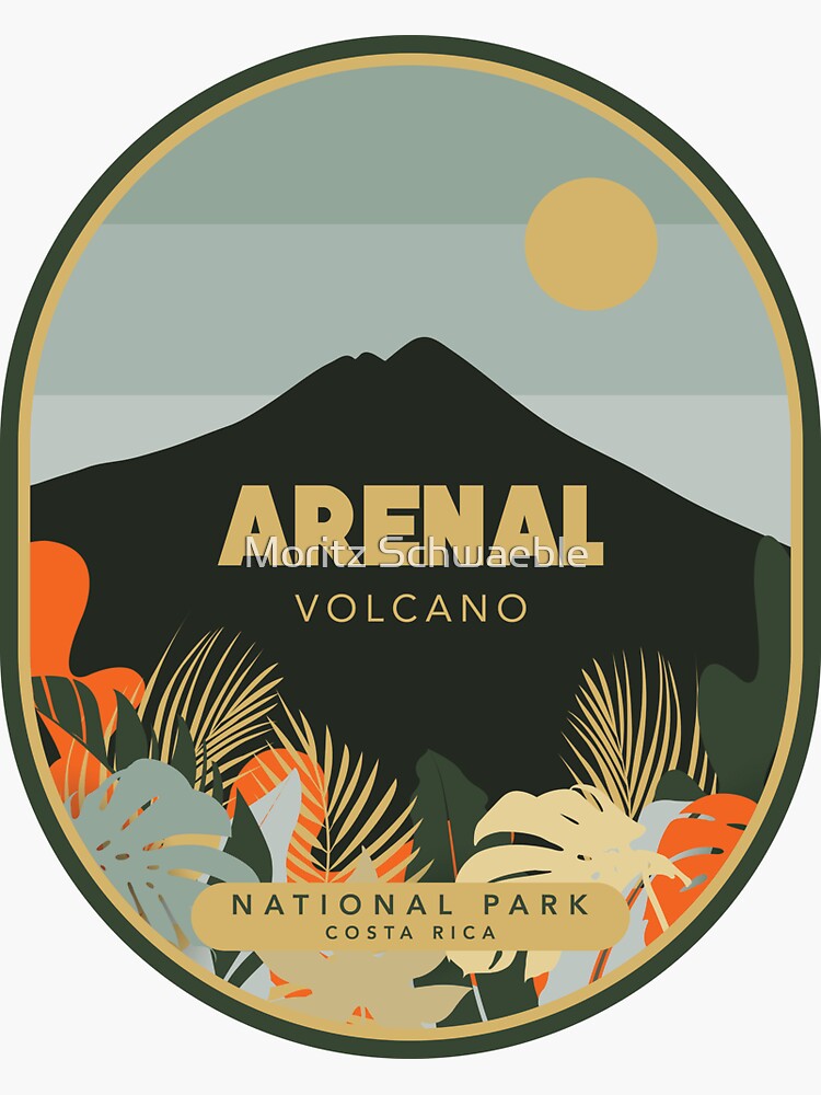 "Arenal Volcano National Park - Costa Rica" Sticker for Sale by ...