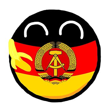 "East Germany Ball" Sticker by Graograman | Redbubble