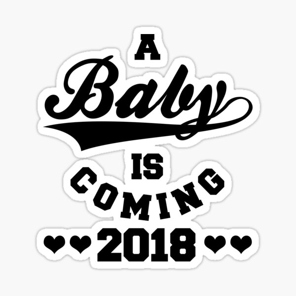 "Ein Baby kommt 2018 Mutterschaftsschwangerschafts-Mitteilungshemd für ...