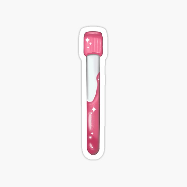 "Pink EDTA Tube" Sticker for Sale by localparrotmom | Redbubble