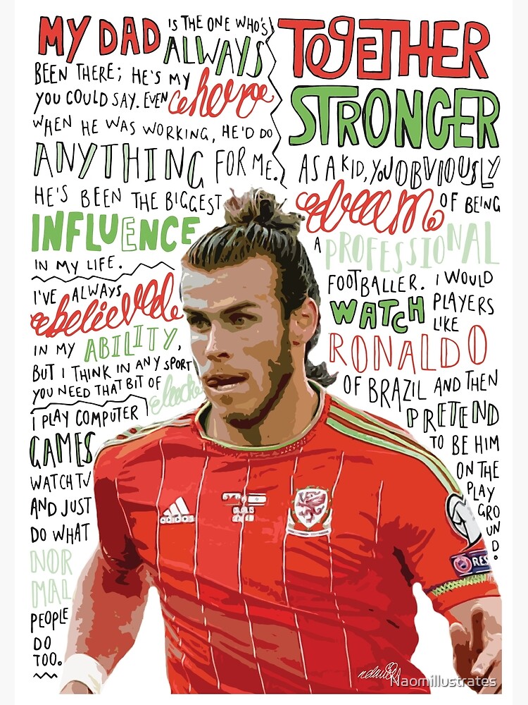 "Gareth Bale" Poster by Naomillustrates | Redbubble