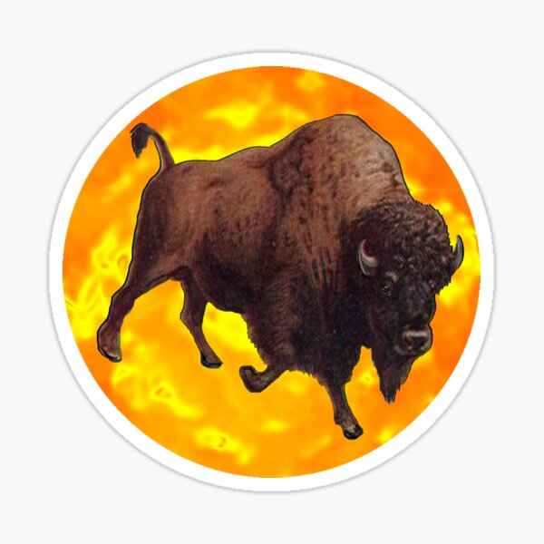 "Buffalo Rampage " Sticker for Sale by NINUNO | Redbubble