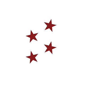 "Maroon Star Stickers" Sticker for Sale by lindsay-designs | Redbubble