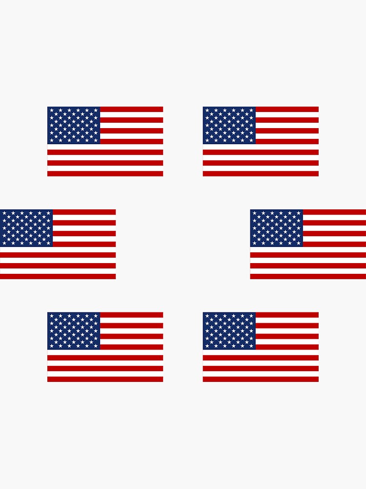 "Pack of Tiny American Flags" Sticker for Sale by MrAssister | Redbubble