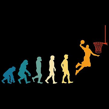 "Basketball Evolution Vintage Colors" Essential T-Shirt for Sale by ...