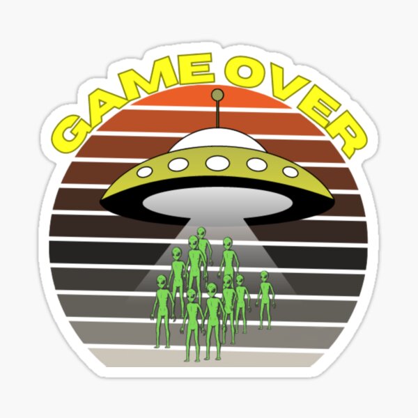 "Game Over" Sticker for Sale by SoussouBrand | Redbubble