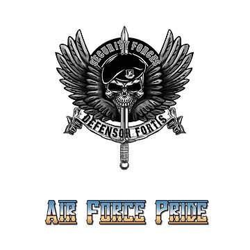 "Defensor Fortis Sercurity Forces Air Force Pride" Sticker for Sale by ...