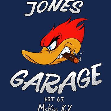 "Jones Garage" Sticker for Sale by rosaliejoeee | Redbubble