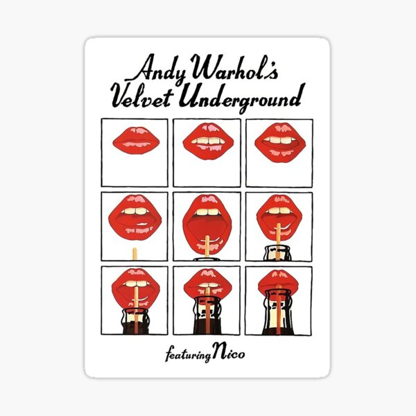 "Warhol's Velvet Underground" Sticker for Sale by RorySenger | Redbubble