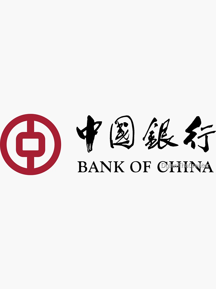 "Bank of China (BOC / 中国银行) Logo Badge" Sticker for Sale by ...