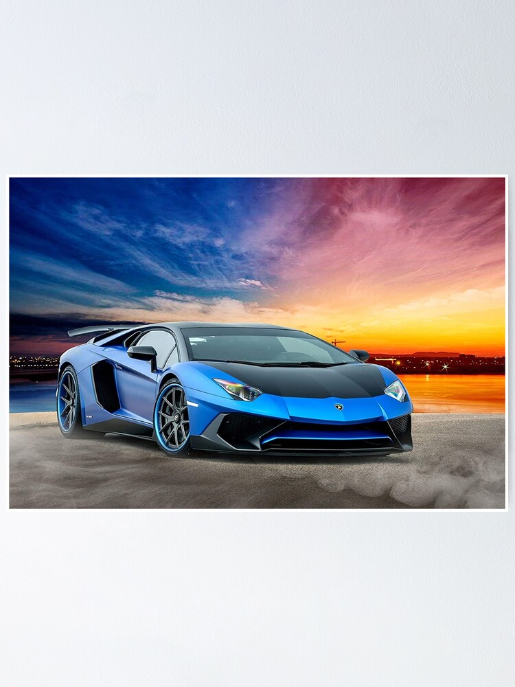 "Lambo Aventador Sport Car" Poster for Sale by SarahLiso | Redbubble