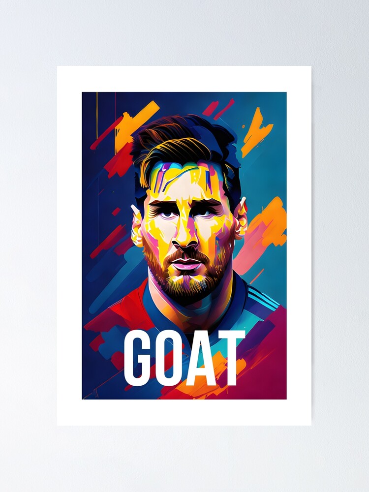"Messi The Goat" Poster for Sale by juliovillalba | Redbubble