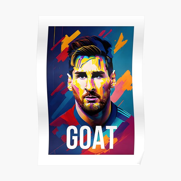 "Messi The Goat" Poster for Sale by juliovillalba | Redbubble