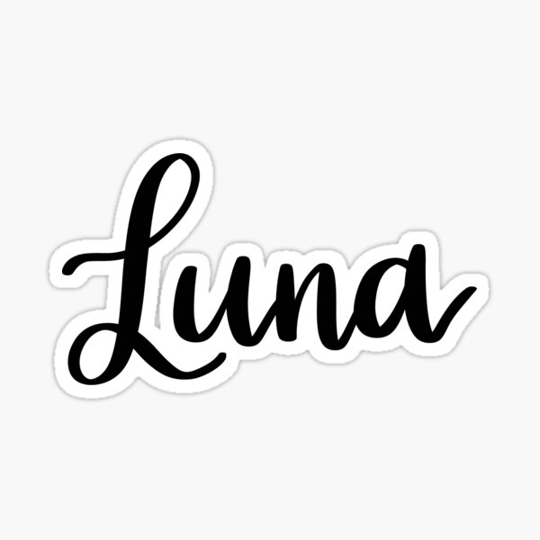 "Luna" Sticker for Sale by ellietography | Redbubble