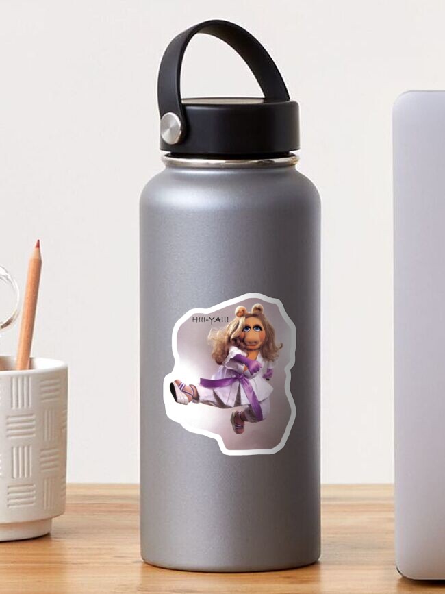 "Miss Piggy Karate Chop " Sticker for Sale by Deep-Indigo | Redbubble