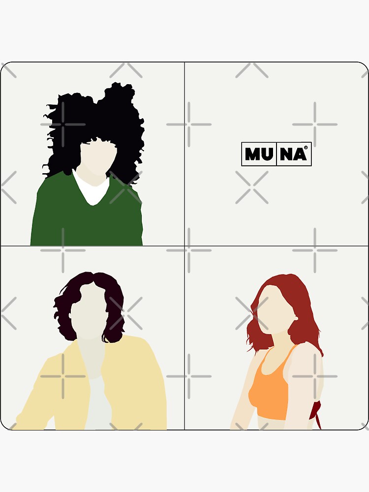 "MUNA Album Cover" Sticker for Sale by James Hergt | Redbubble
