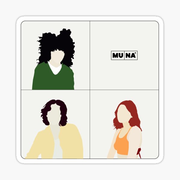 "MUNA Album Cover" Sticker for Sale by James Hergt | Redbubble