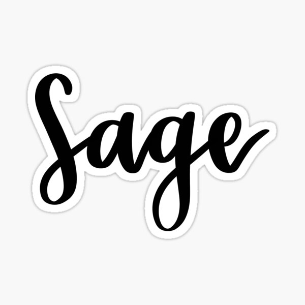 "Sage" Sticker for Sale by ellietography | Redbubble