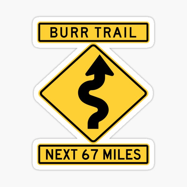 "Burr Trail The Switchbacks Utah" Sticker for Sale by NewNomads | Redbubble