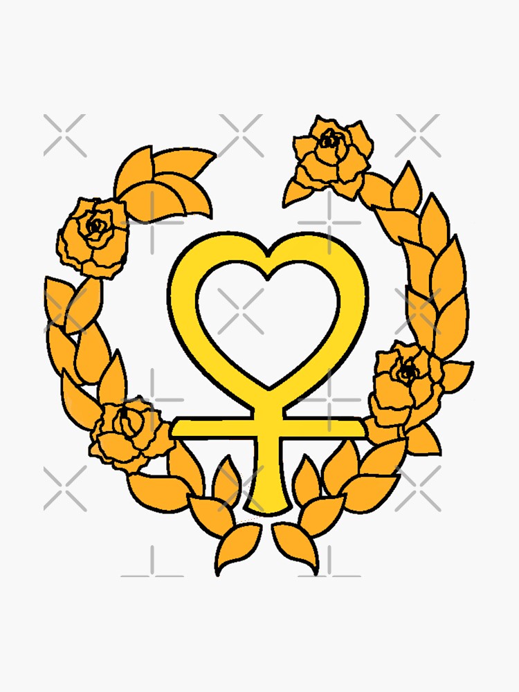 "Sailor Venus Symbol" Sticker for Sale by ShirtsByJam | Redbubble