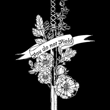 "You do not Yield " Sticker for Sale by FrancescoChuns | Redbubble
