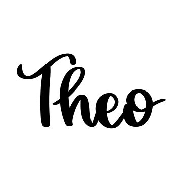 "Theo" Sticker for Sale by ellietography | Redbubble