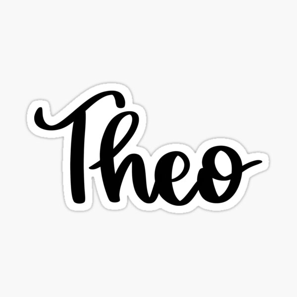 "Theo" Sticker for Sale by ellietography | Redbubble